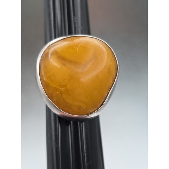 Unbranded | Jewelry | Vintage Sterling Silver 925 Egg Yolk Butterscotch ...